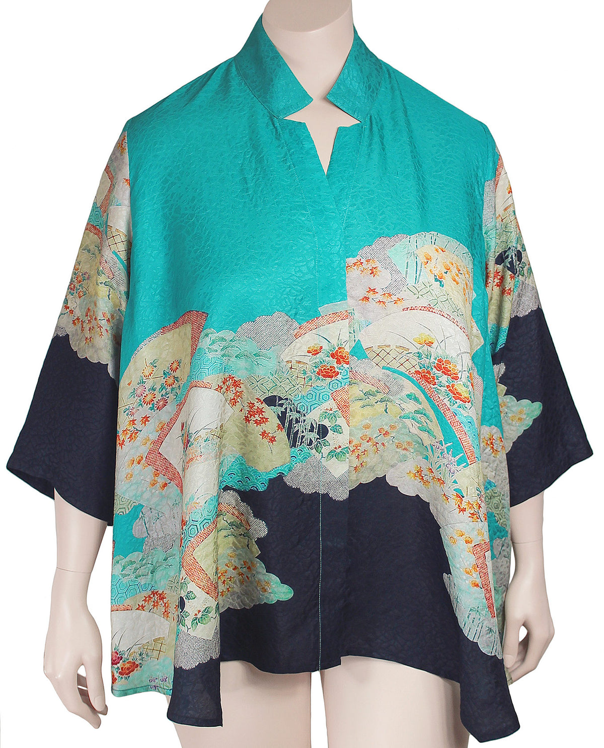 Dressori Silk Border Print Jacket — FictionNewYork.com