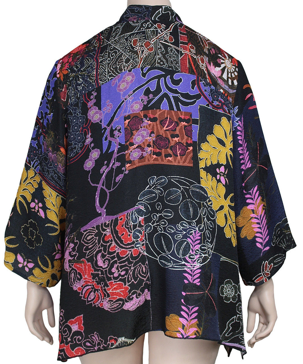 Citron Open Front Silk Jacket — FictionNewYork.com